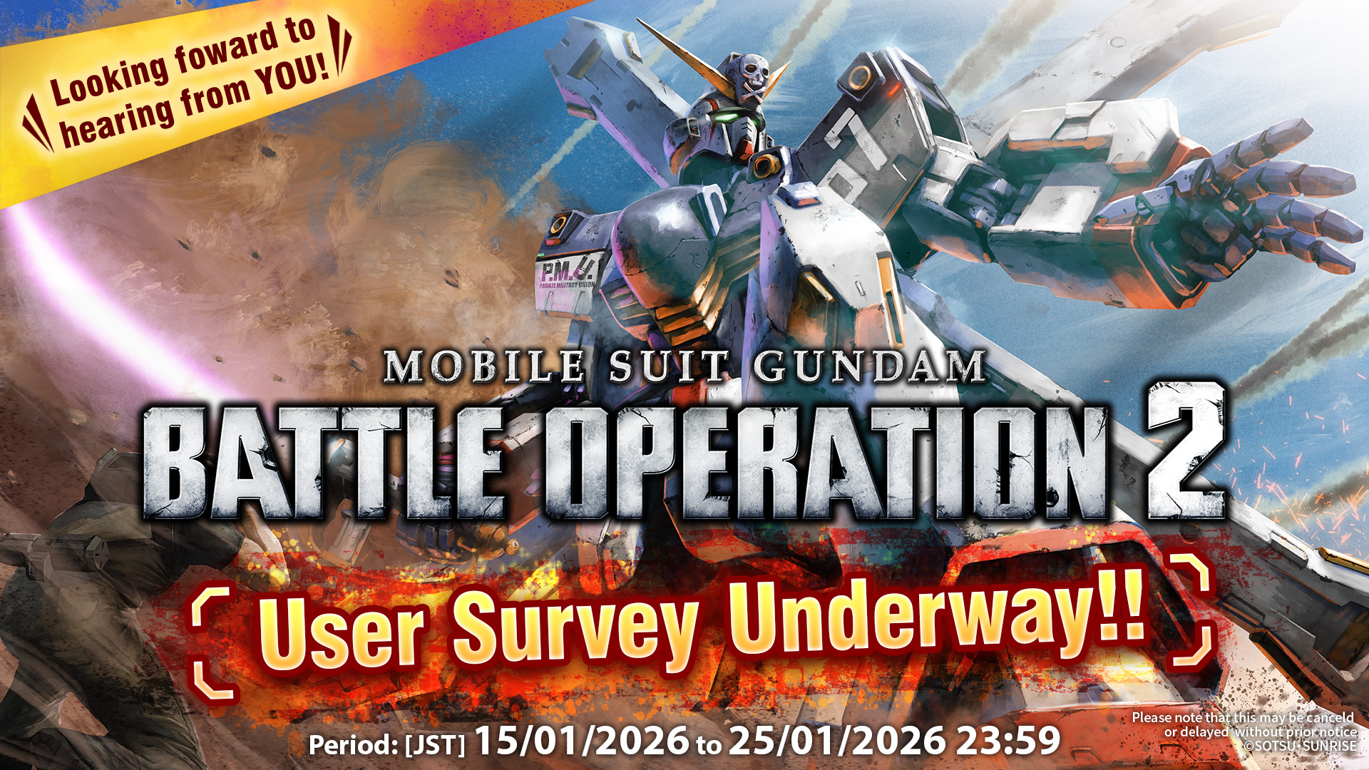 INFORMATION | Mobile Suit Gundam Battle Operation 2 | BANDAI NAMCO ...